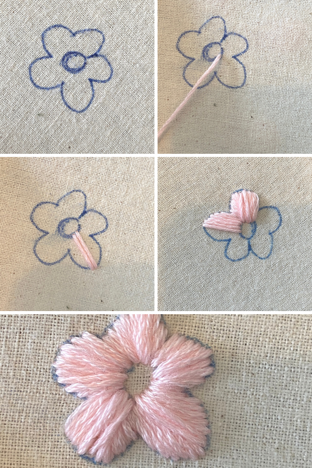 5 Easy Embroidery Flowers For Beginners Hand Embroidery Missy Kate