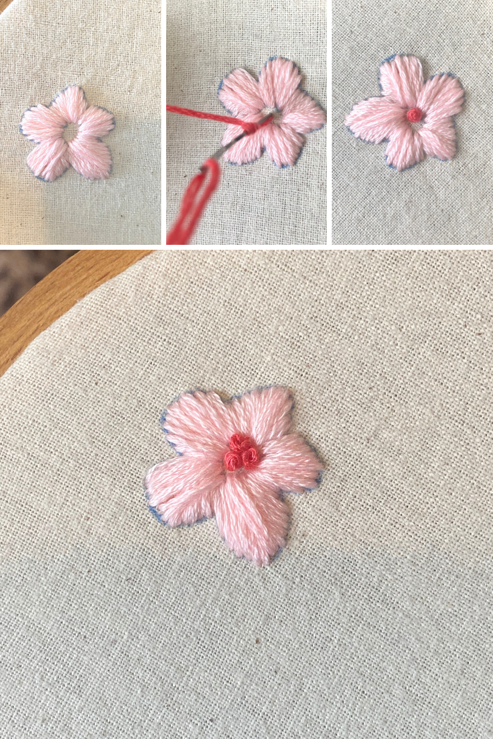 5 Easy Embroidery Flowers For Beginners Hand Embroidery Missy Kate