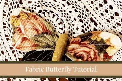 How to Make a Fabric Butterfly | Free Pattern | Small Sewing Project ...