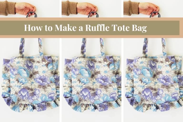 How To Make A Ruffle Tote Bag | Instructions | Missy Kate Creations