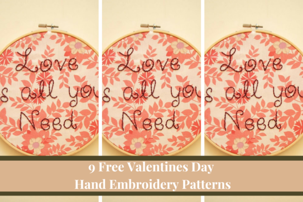 9 Free Valentine's Day Hand Embroidery Patterns | Missy Kate Creations