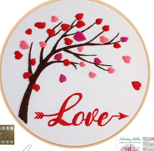 9 Free Valentine’s Day Hand Embroidery Patterns - Missy Kate Creations